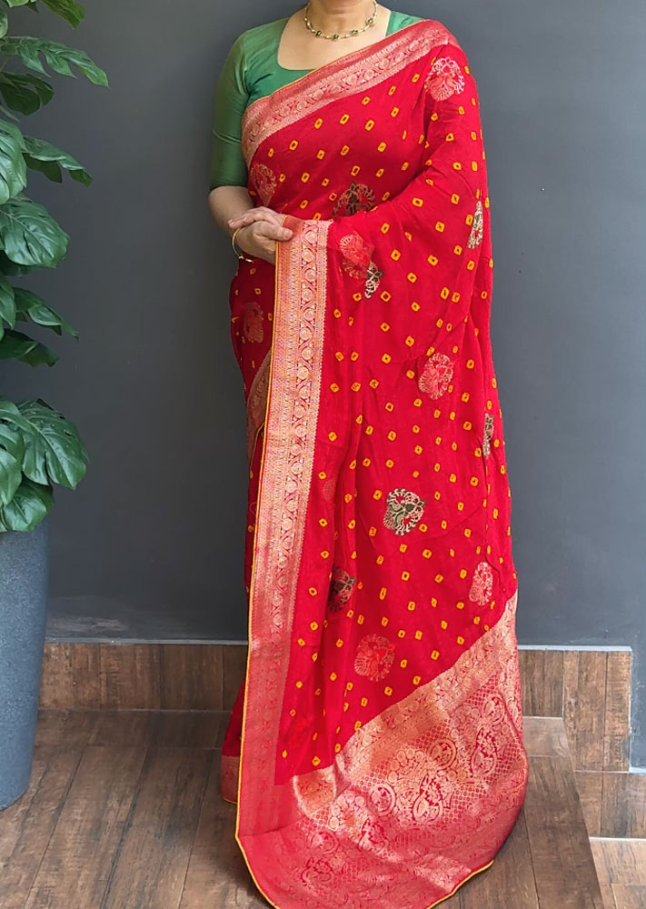 1637SR03 | Haldi Blended Mustard Yellow Soft Semi Banarasi Silk Saree W ...